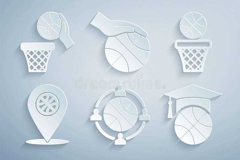 Set Planning Strategy, Basketball Ball and Basket, Location with ...
