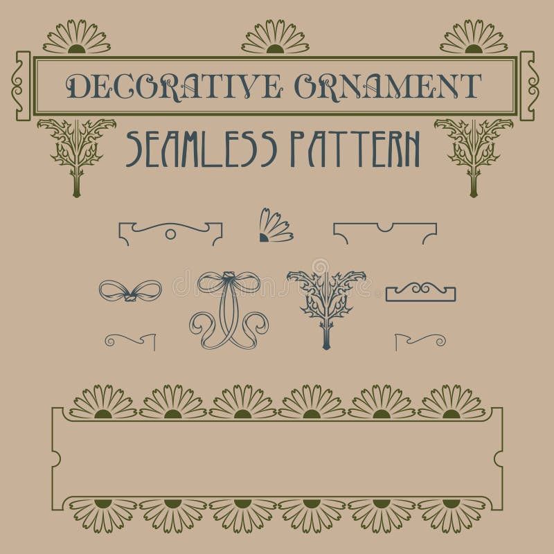 Set of plant elements stock vector. Illustration of curled - 21632751