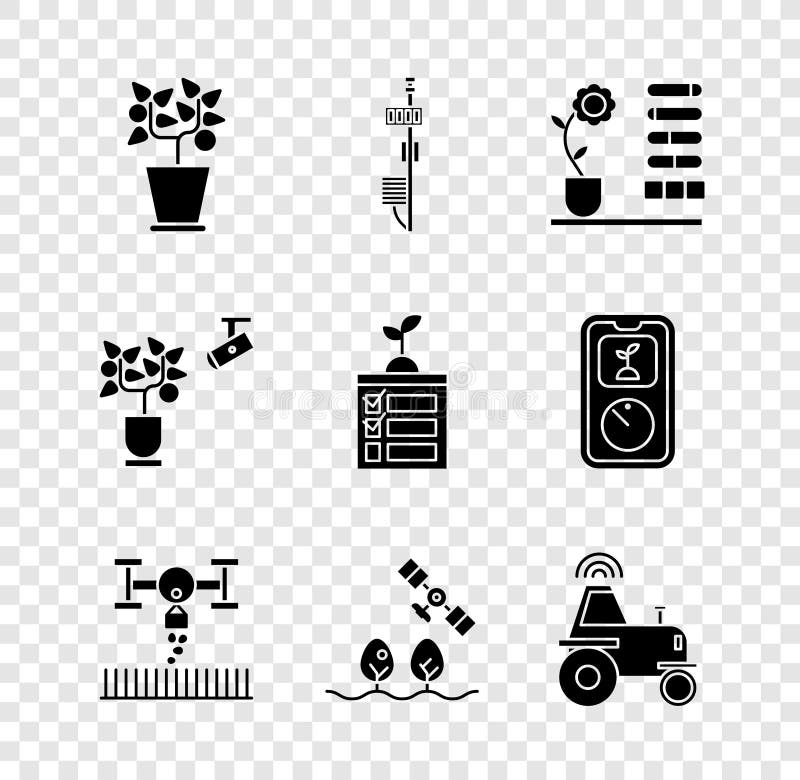Set Plant in Pot, Standalone Sensor, Flower Status, Smart Farm with ...