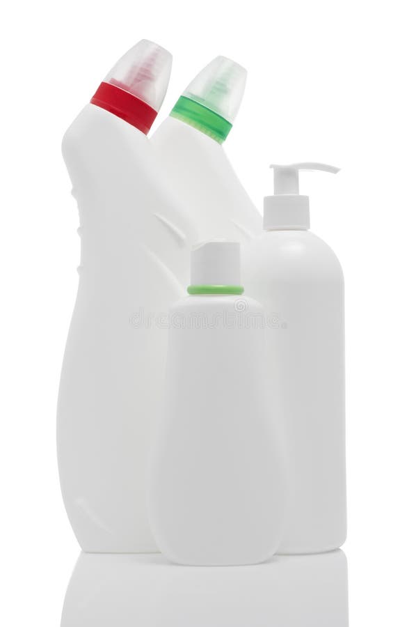 Set of plastic bottles stock photo. Image of tube, chemistry - 15018564