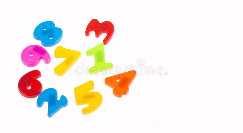 Magnet numbers stock photo. Image of arithmetic, teach - 531886