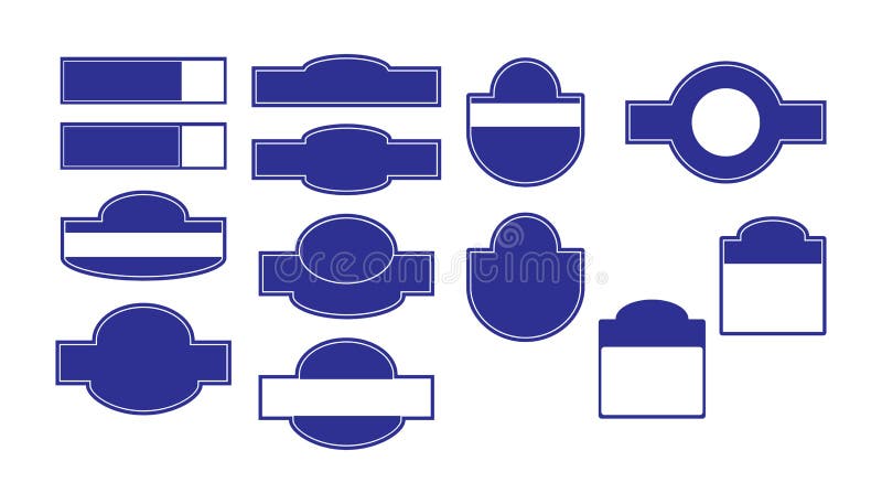 Set of Plates for Writing the Street Name and House Number Stock Vector ...