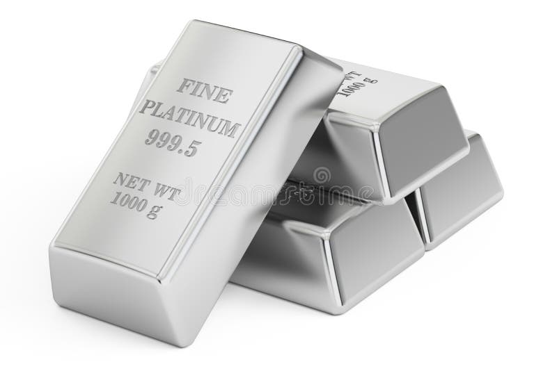 Platinum Bars (with DOF Effect) Stock Illustration - Illustration of ...