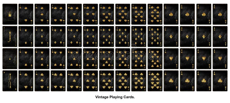 Set Playing Grunge Cards Stock Illustrations – 162 Set Playing Grunge ...
