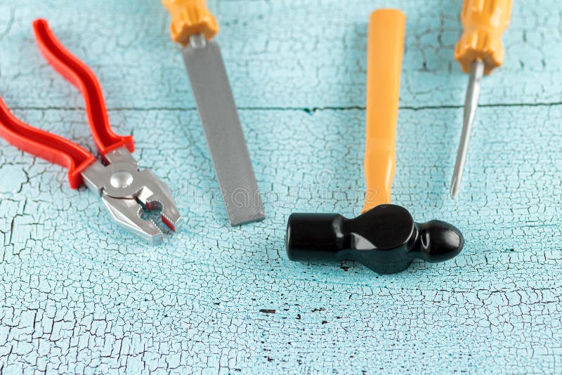 A Set for Playing, Learning How To Work with Tools for Kids, Children`s ...