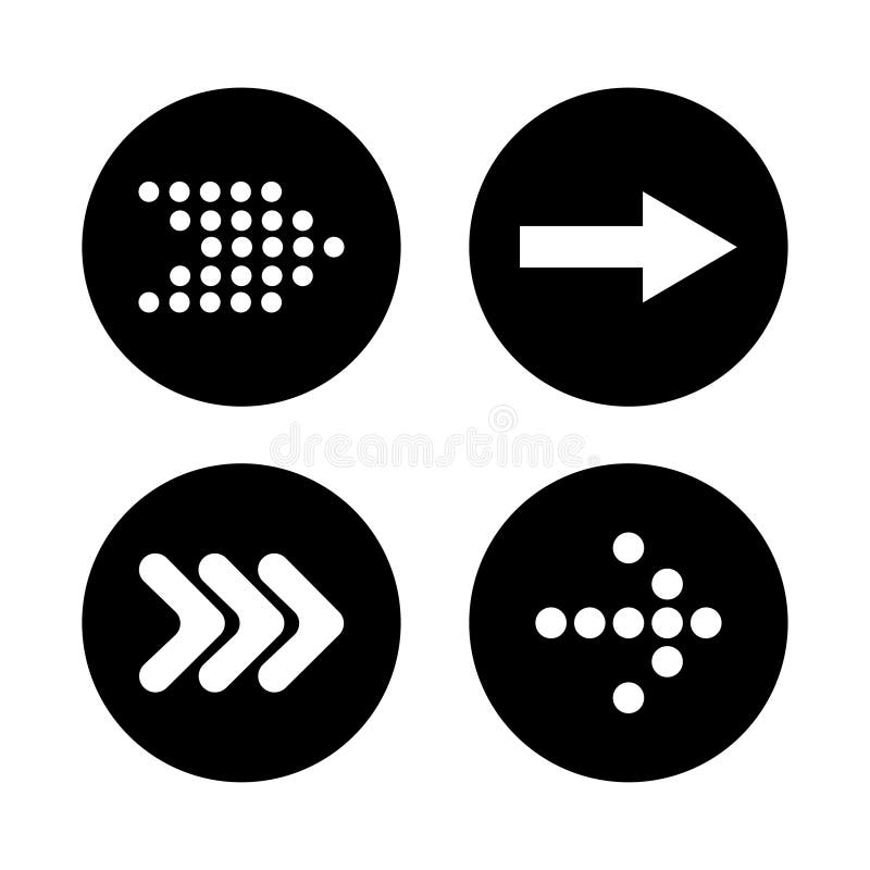 Set of Pointer, Arrow Signs.Vector Illustration. Stock Vector ...