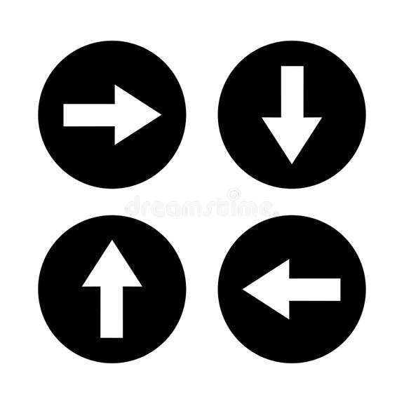 Set of Pointer, Arrow Signs. Vector Illustration. Stock Vector ...