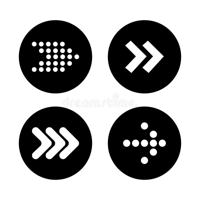 Set of Pointer, Arrow Signs. Vector Illustration Stock Vector ...