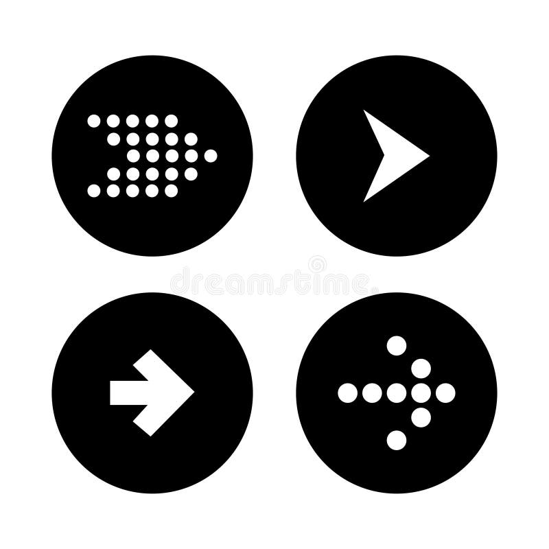 Set of Pointer, Arrow Signs. Vector Illustration Stock Vector ...