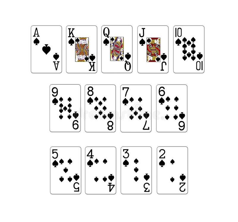 Set of poker cards stock illustration. Illustration of deal - 11735138