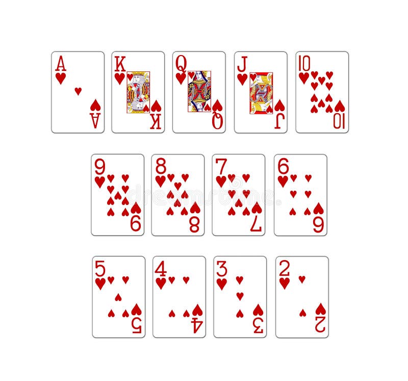 Set of poker cards stock illustration. Illustration of gambling - 11735147