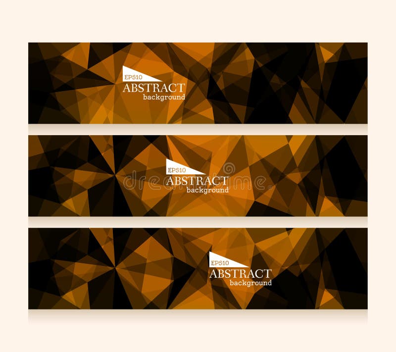 Geometric Banners Collection Stock Vector - Illustration of colorful ...