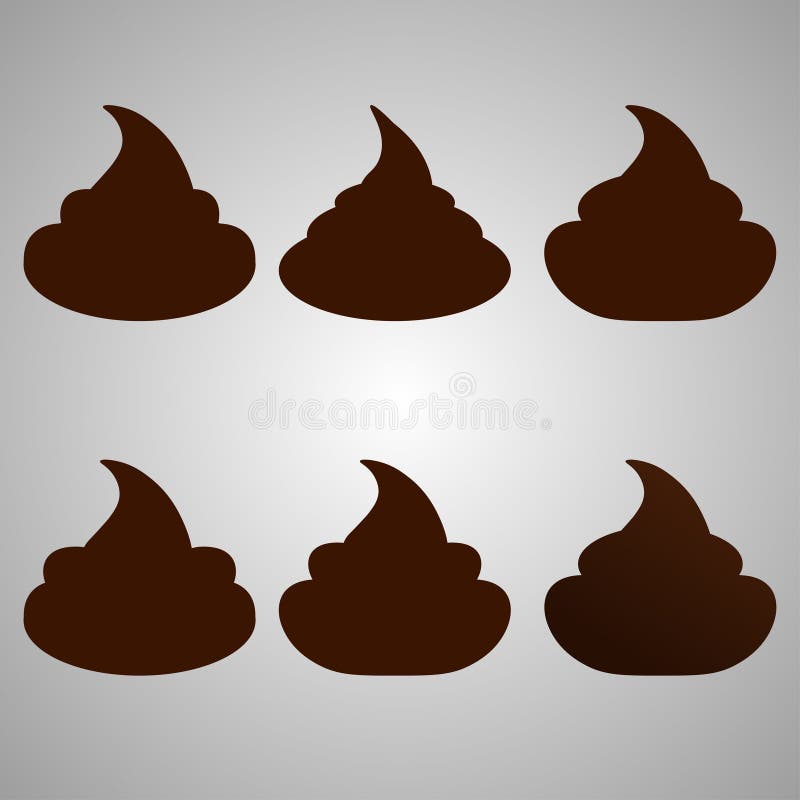 Set of poop. stock vector. Illustration of stench, fertilizer - 94026730