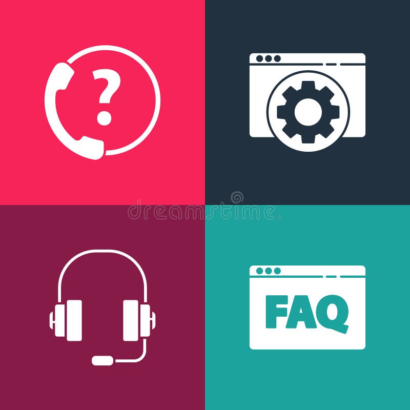 Faq Icon Vintage Stock Illustrations – 826 Faq Icon Vintage Stock ...