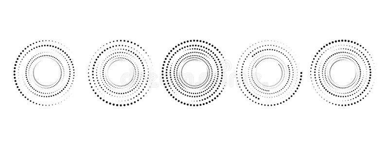 Set of Pop Art Circles. Shapes Dots Pattern in Pop Art Style. Abstract ...