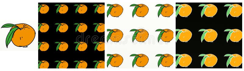 A Set, of a Pop Art Composition.a Orange Stock Illustration ...