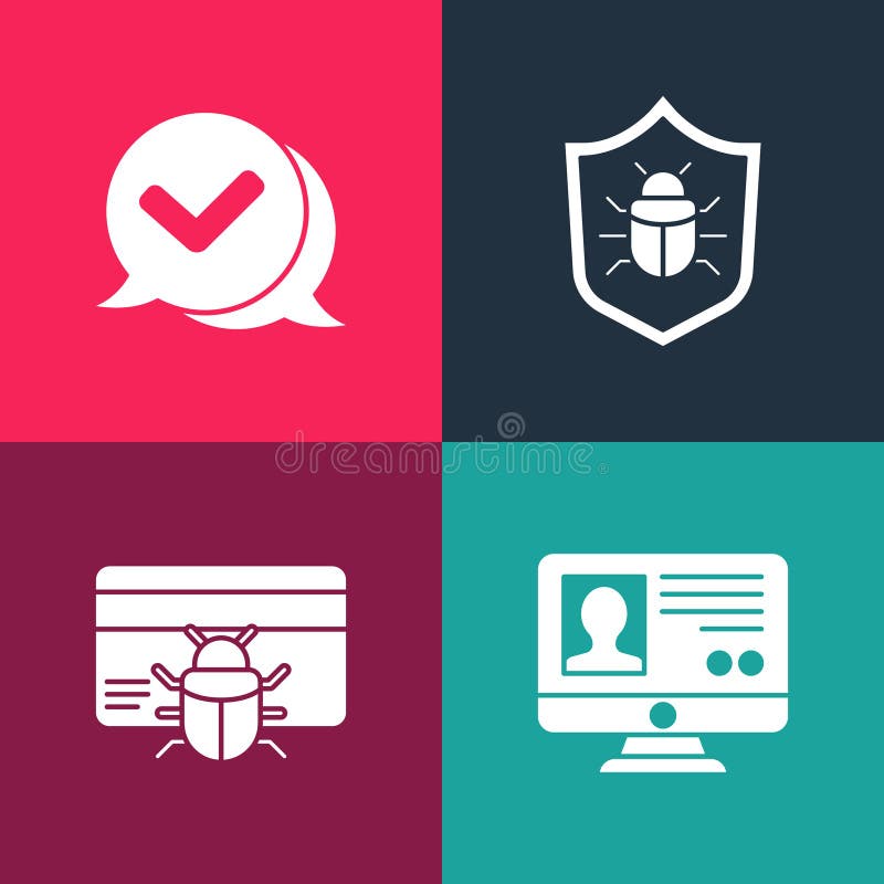 Set Pop Art Create Account Screen, System Bug in Credit Card, and Check ...