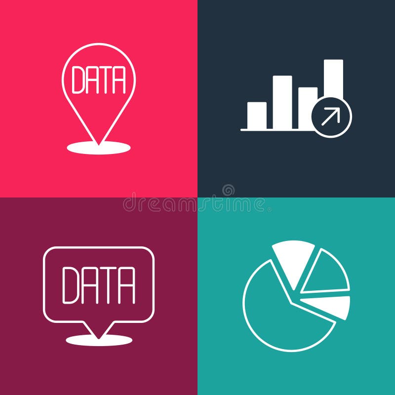 Set Pop Art Pie Chart Infographic, Data Analysis, Financial Growth and ... Set Pop Art Pie Chart Infographic, Data Analysis, Financial Growth and ...