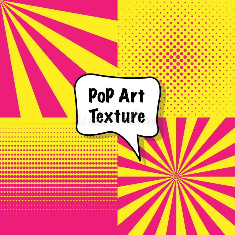 Set of Pop Art Vector Backgrounds. Stock Vector - Illustration of ...