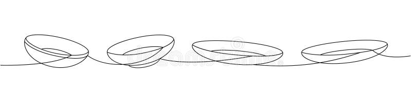 Continuous Line Plates Stock Illustrations – 75 Continuous Line Plates ...