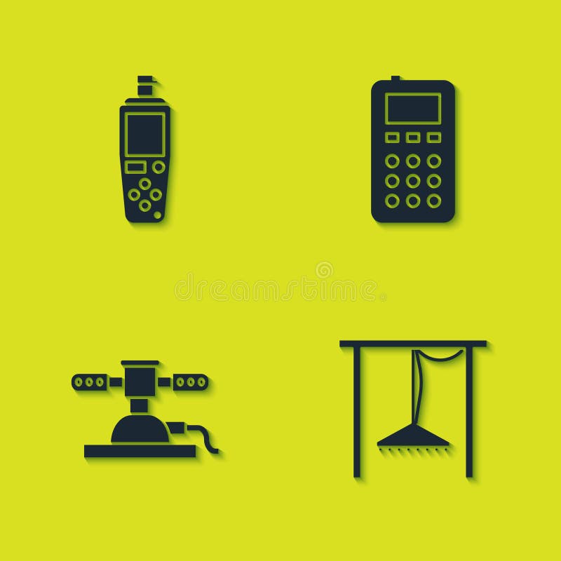 Set Portable Sensor, Automatic Irrigation Sprinklers, and Remote ...