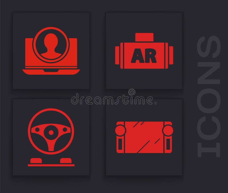 Set Portable Video Game Console, Create Account Screen, Ar, Augmented ...