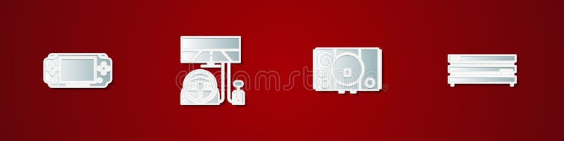 Set Portable Video Game Console, Racing Simulator Cockpit, Video and ...