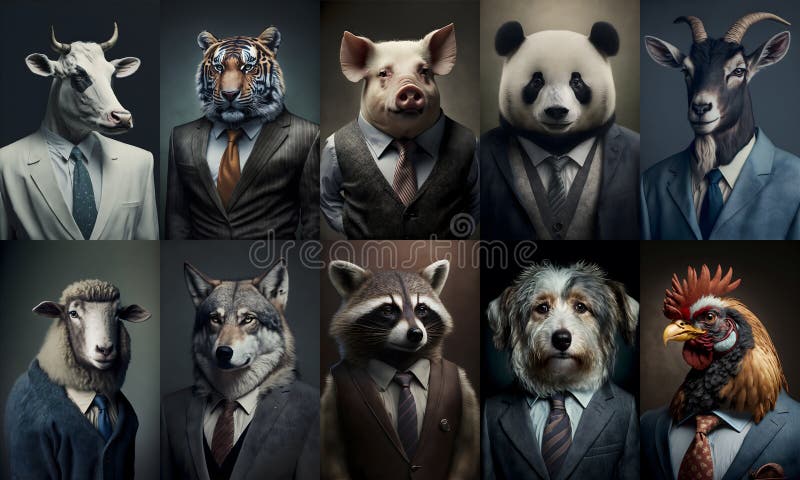 Animals Wearing Tuxedos