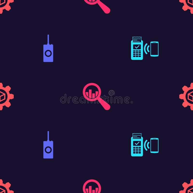 Set POS Terminal, Remote Control, Magnifying Glass and Analysis and ...