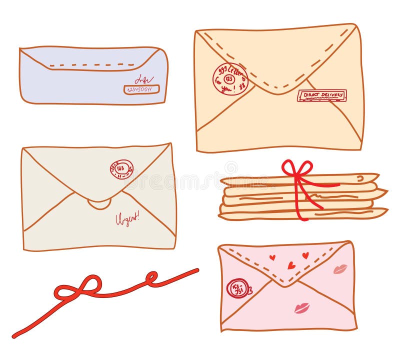 Set of post funny letters stock vector. Illustration of beeswax - 17293229