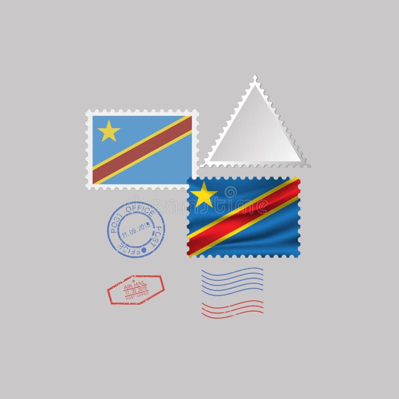Congo Flag Postage Stamp Stock Illustrations – 55 Congo Flag Postage ...