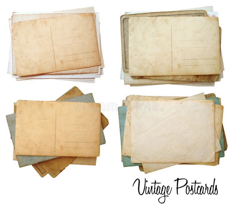 Set of postcards stock photo. Image of stack, scrap, vintage - 19365092