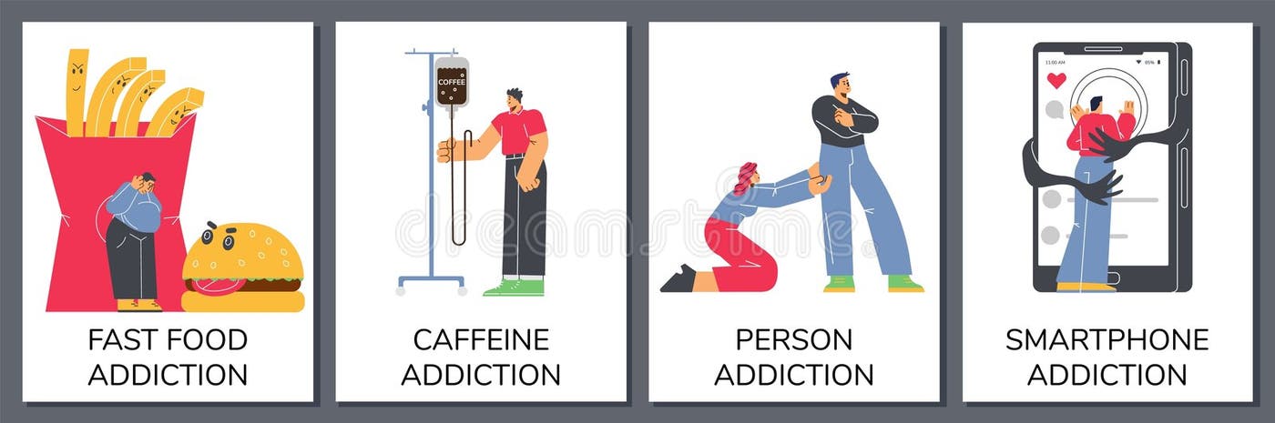 Different Addictions Stock Illustrations – 10 Different Addictions ...