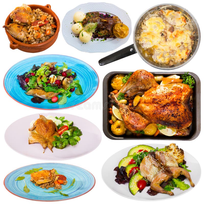 Set of Poultry Food Isolated Stock Image - Image of dining, food: 276567685