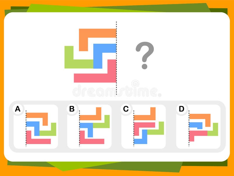 Practice Questions Worksheet for Education and IQ Test Stock Vector ...