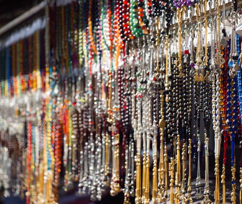 Set of Praying Beads of Various Color Stock Image - Image of prayed ...