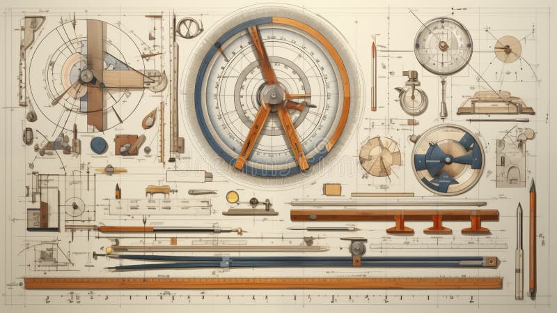 A Set of Precision Drafting Tools for Architects. Digital Concept ...