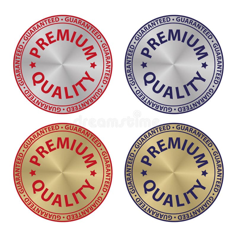 Premium Quality Guaranteed Golden Stock Vector - Illustration of symbol ...