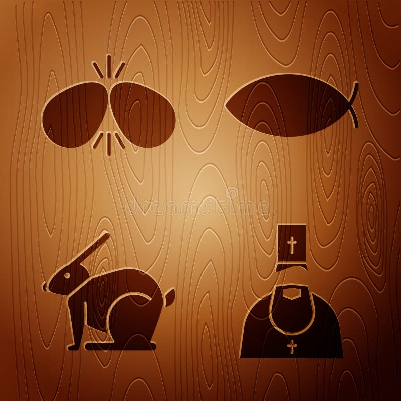 Set Priest, Easter Egg, Christian Cross with Globe, Church Tower ...