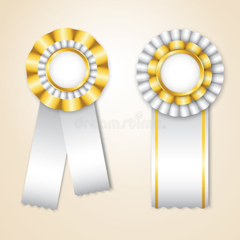 Set of prize ribbons stock vector. Illustration of competition - 25545860