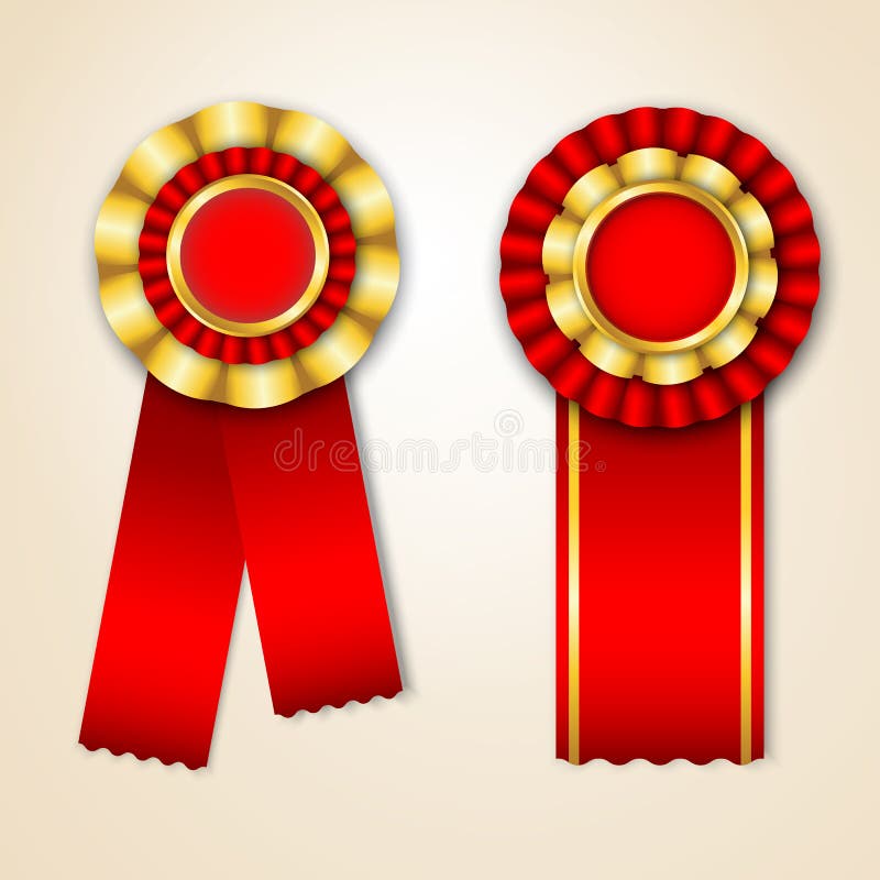 Prize ribbons stock vector. Illustration of medal, icon - 25847786