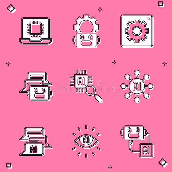 Set Processor CPU, Robot Setting, Computer Api Interface, Chat, Neural Network, and Artificial ...