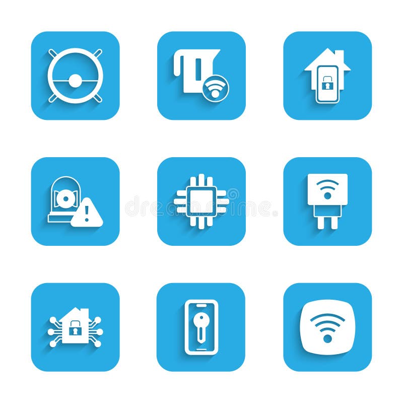 Set Processor with CPU, Smart Key, Wi-Fi Wireless Internet Network ...