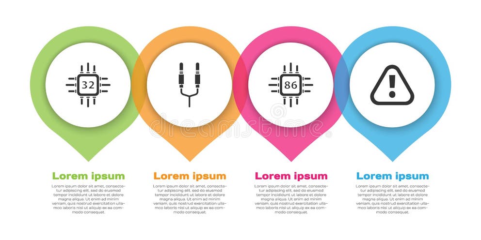 Set Processor with Microcircuits CPU, Audio Jack, Processor with Microcircuits CPU and ...
