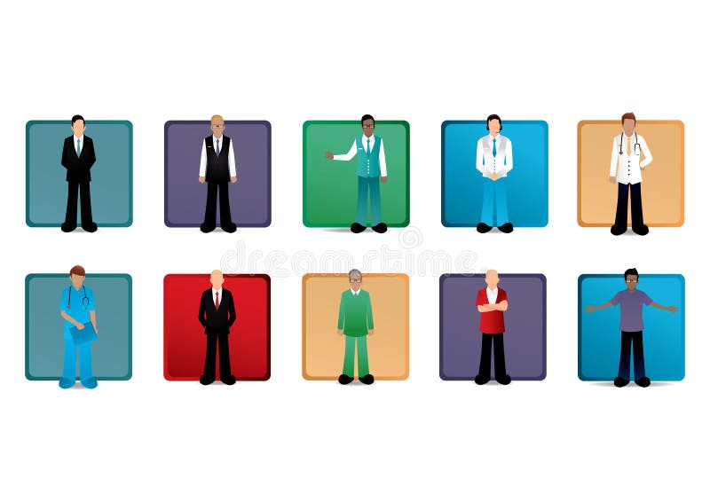 Set of Profession and People. Vector Illustration Decorative Design ...
