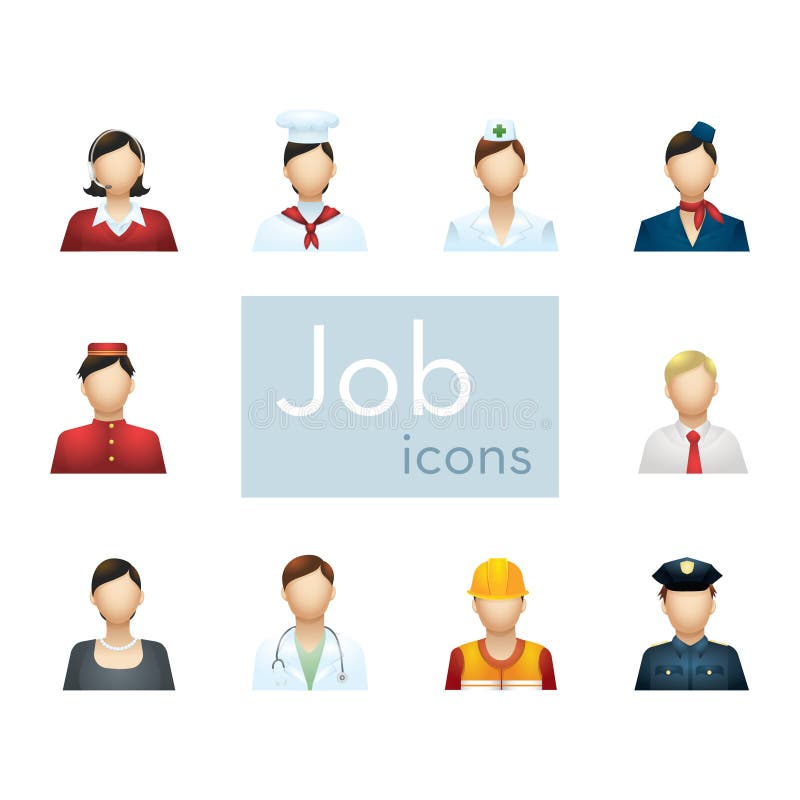 Set of Professional People. Vector Illustration Decorative Design Stock ...