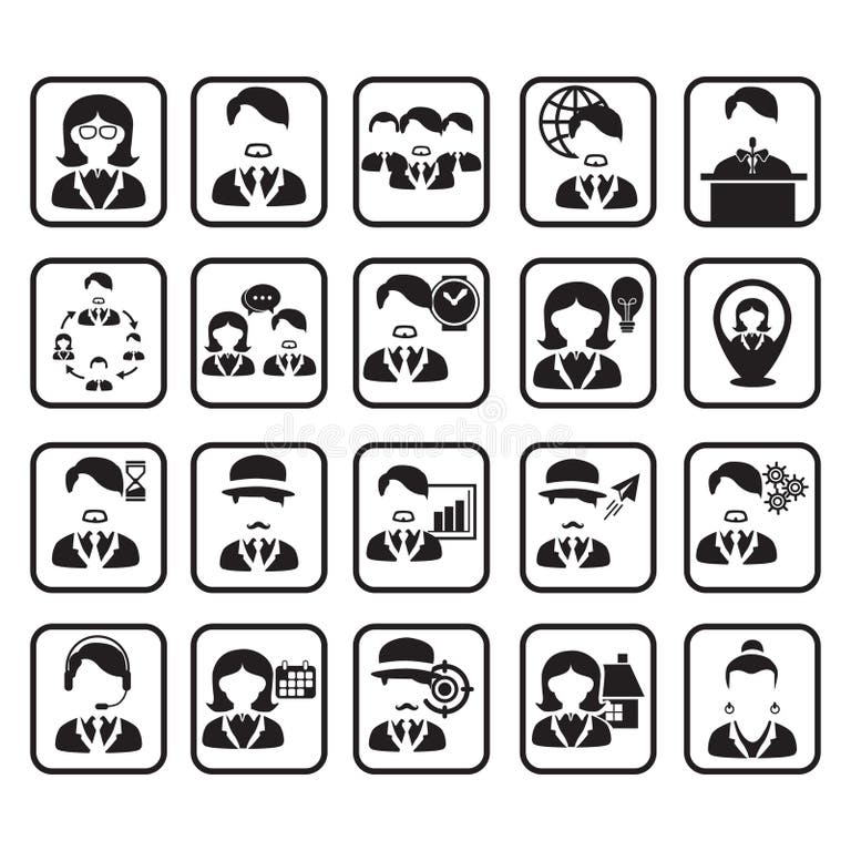 Set of Professional People. Vector Illustration Decorative Design Stock ...