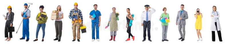 Set of Professional Workers Stock Photo - Image of industrial, large ...