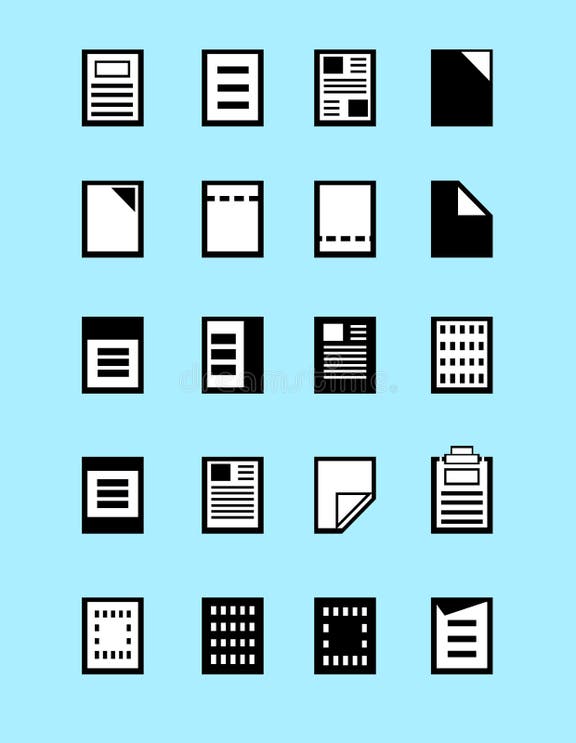 Set of Program File Formats Icons,File Extensions Vector Stock Vector ...
