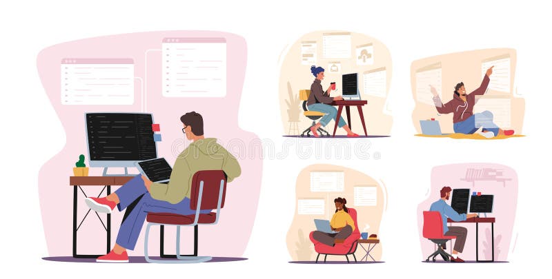 Cartoon Software Designer Stock Illustrations – 2,104 Cartoon Software Designer Stock ...